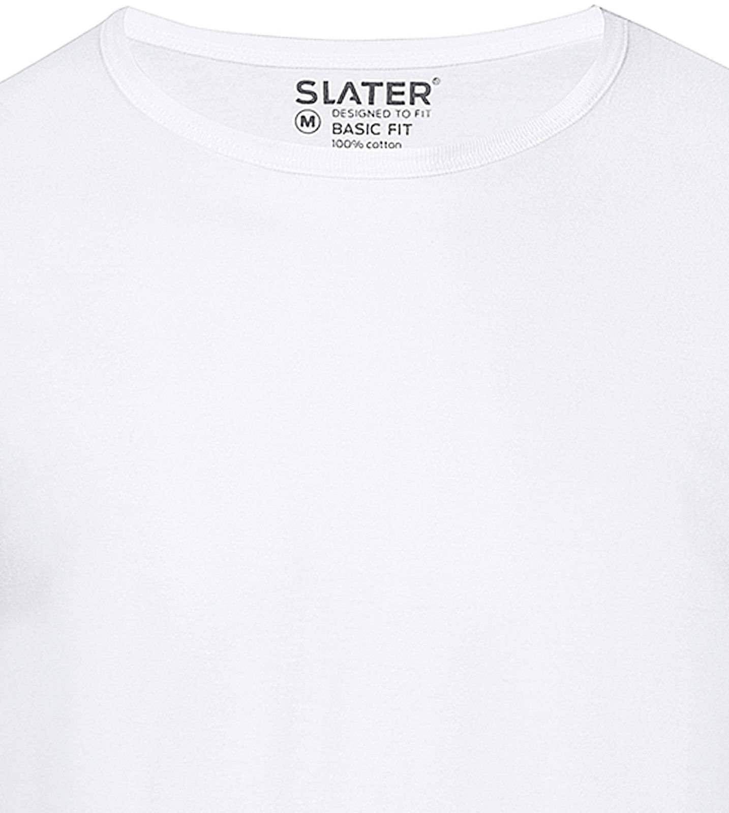 Slater 2-pack Basic Fit T-shirt Wit 7500 online bestellen | Suitable