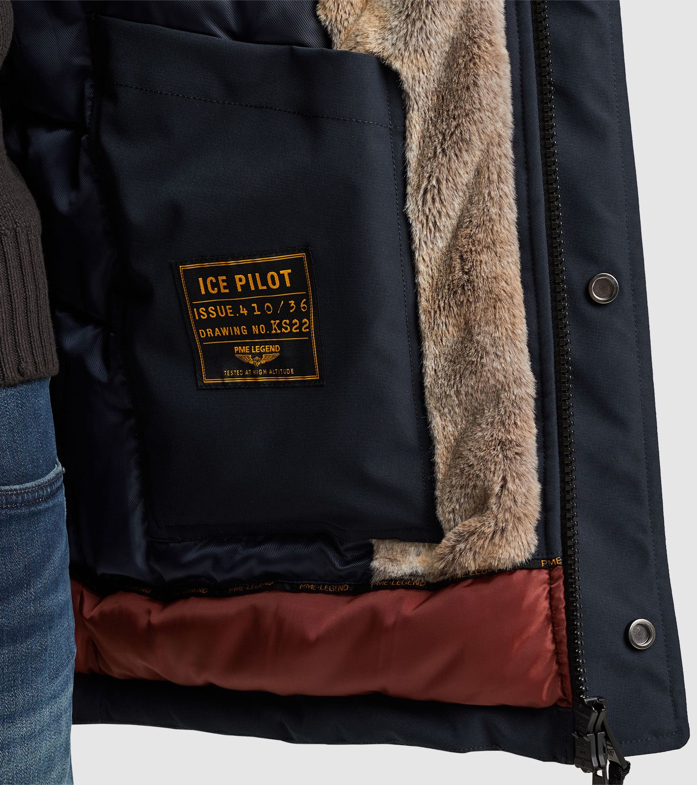 PME Legend Ice Pilot Parka Navy PJA2409136-5281 kopen | Suitable