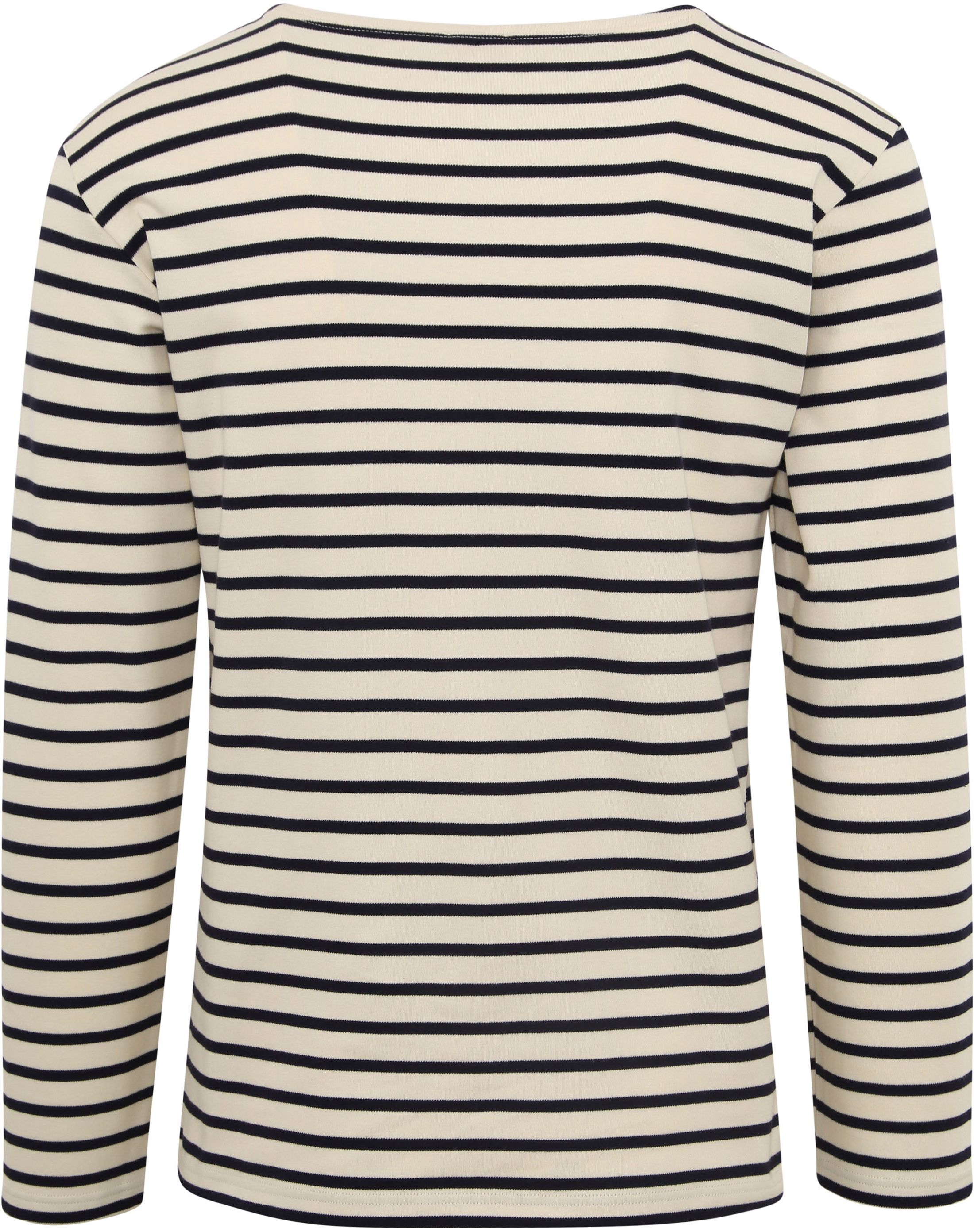 Armor-Lux Houat Trui Strepen Zwart Ecru 52297-395 kopen | Suitable