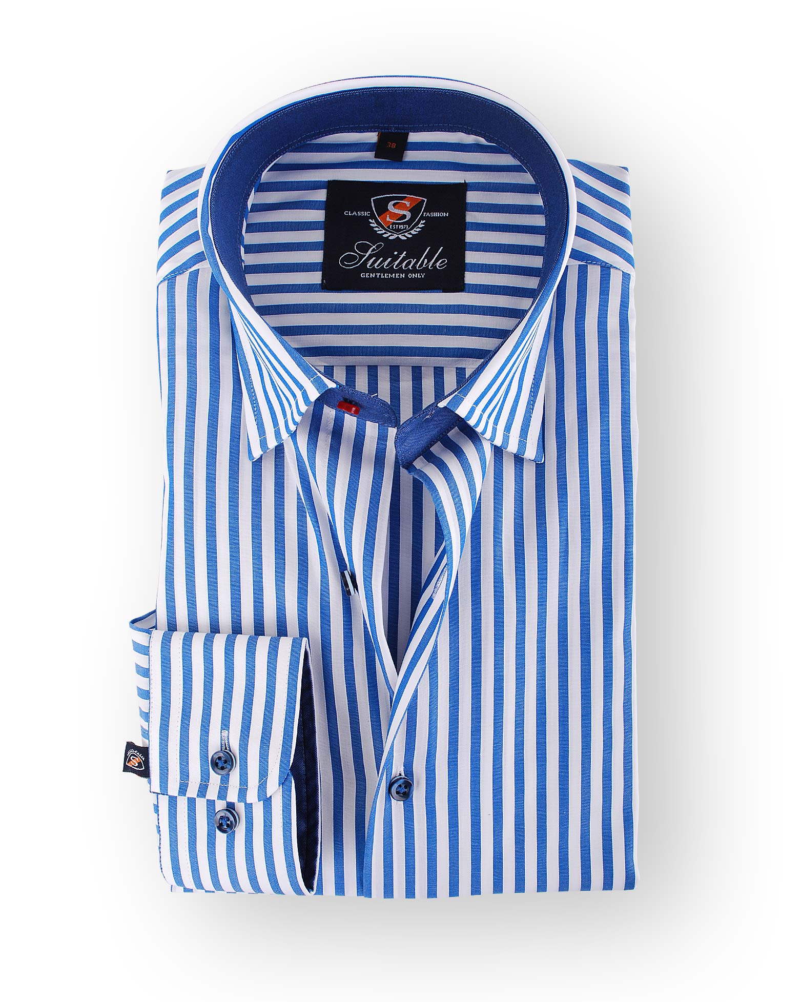 Overhemd Gestreept Blauw